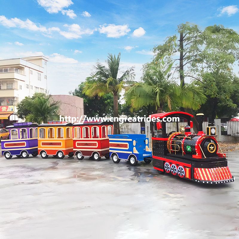 Outdoor Amusement Park Electric Steam Train Vintage Style Royal Retro ...