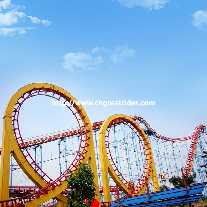 Manufacturer Price 6 Loops Roller Coaster Adult Trilling Amusement ...