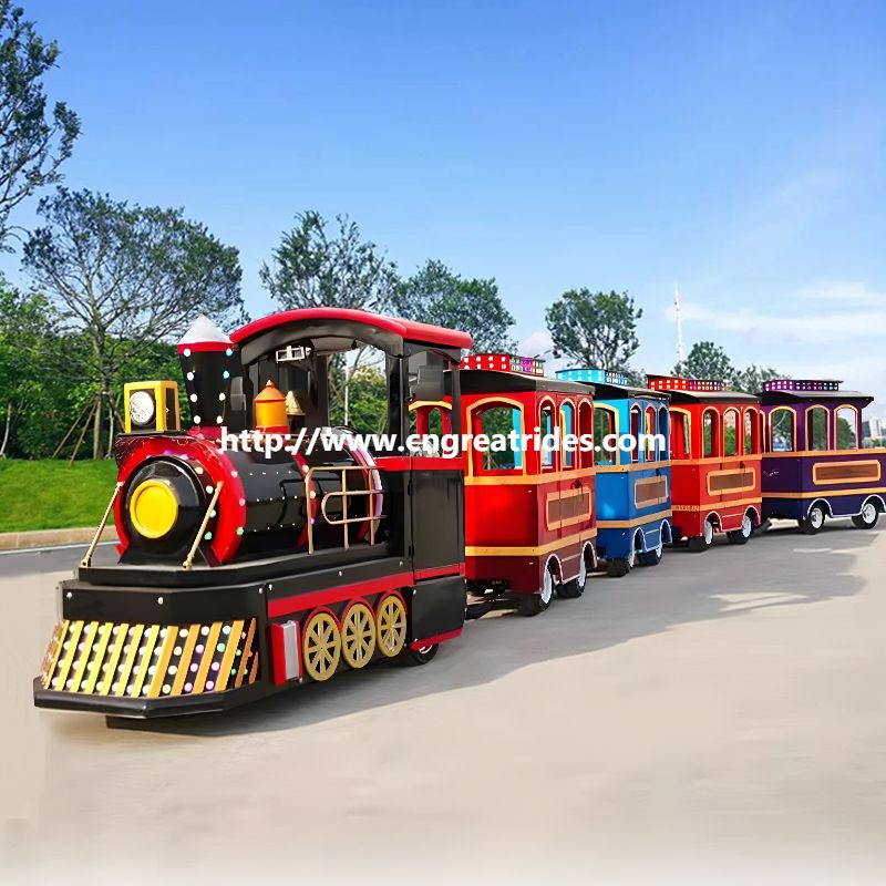Outdoor Amusement Park Electric Steam Train Vintage Style Royal Retro ...