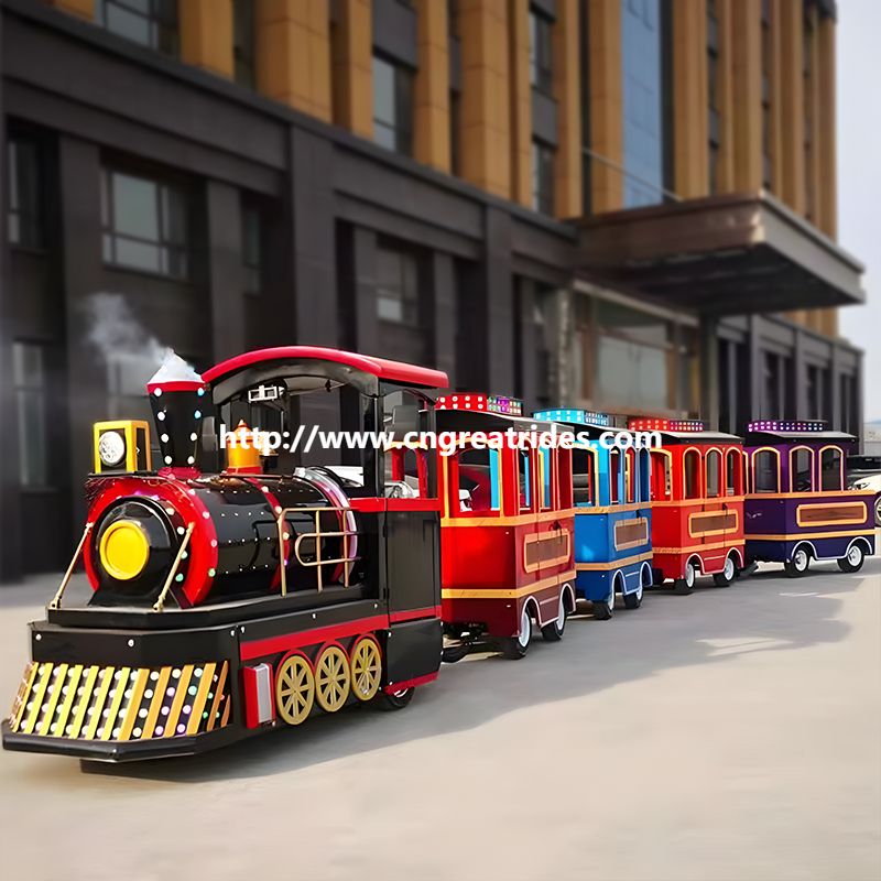 Outdoor Amusement Park Electric Steam Train Vintage Style Royal Retro ...