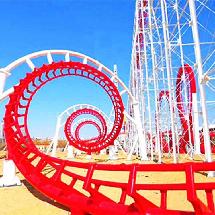 Manufacturer Price 6 Loops Roller Coaster Adult Trilling Amusement ...